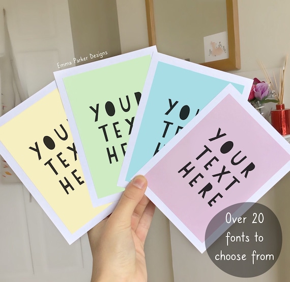 Add Your Own Text Postcards Personalised/customised - Etsy UK