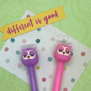 Owl Gel Pen, Owl Pens, Owl, Gel Pens, Pen, Pens, Stationery, Novelty ...
