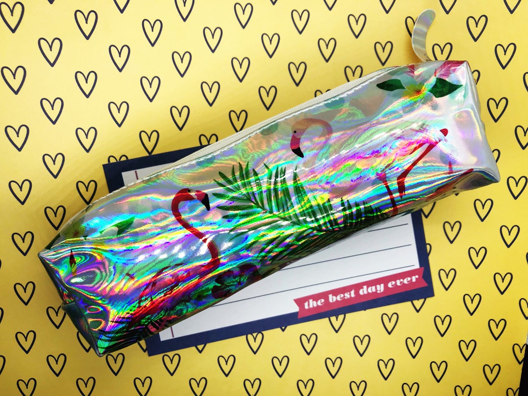 Iridescent Pencil Case - Holographic, Hologram, Shiny, Stationery ...