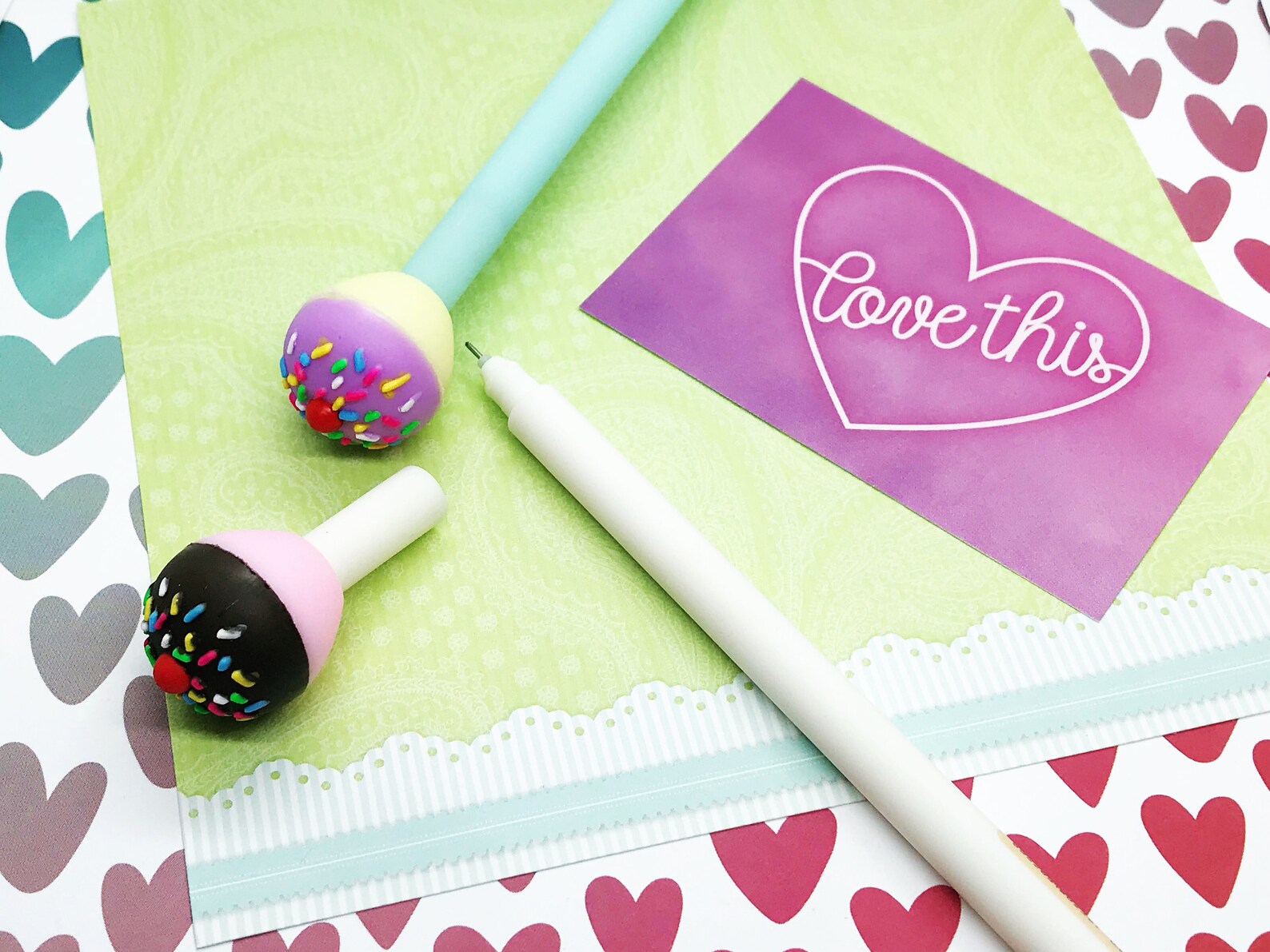 Cake Pop Pen, Lollipop Gel Pen, Lollipop, Gel Pens, Pen, Pens ...