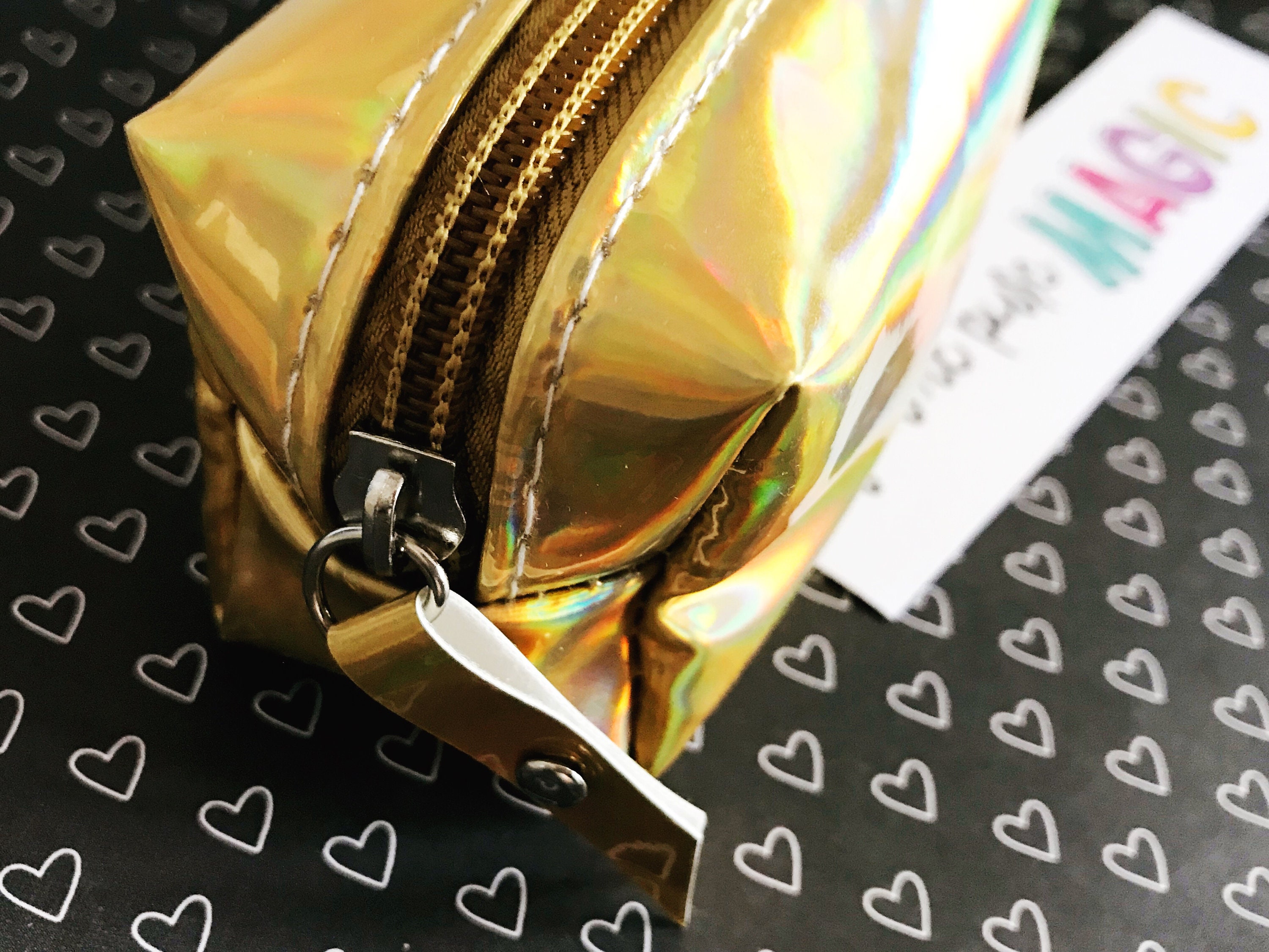 Iridescent Pencil Case Holographic, Hologram, Shiny, Stationery, Pencil ...