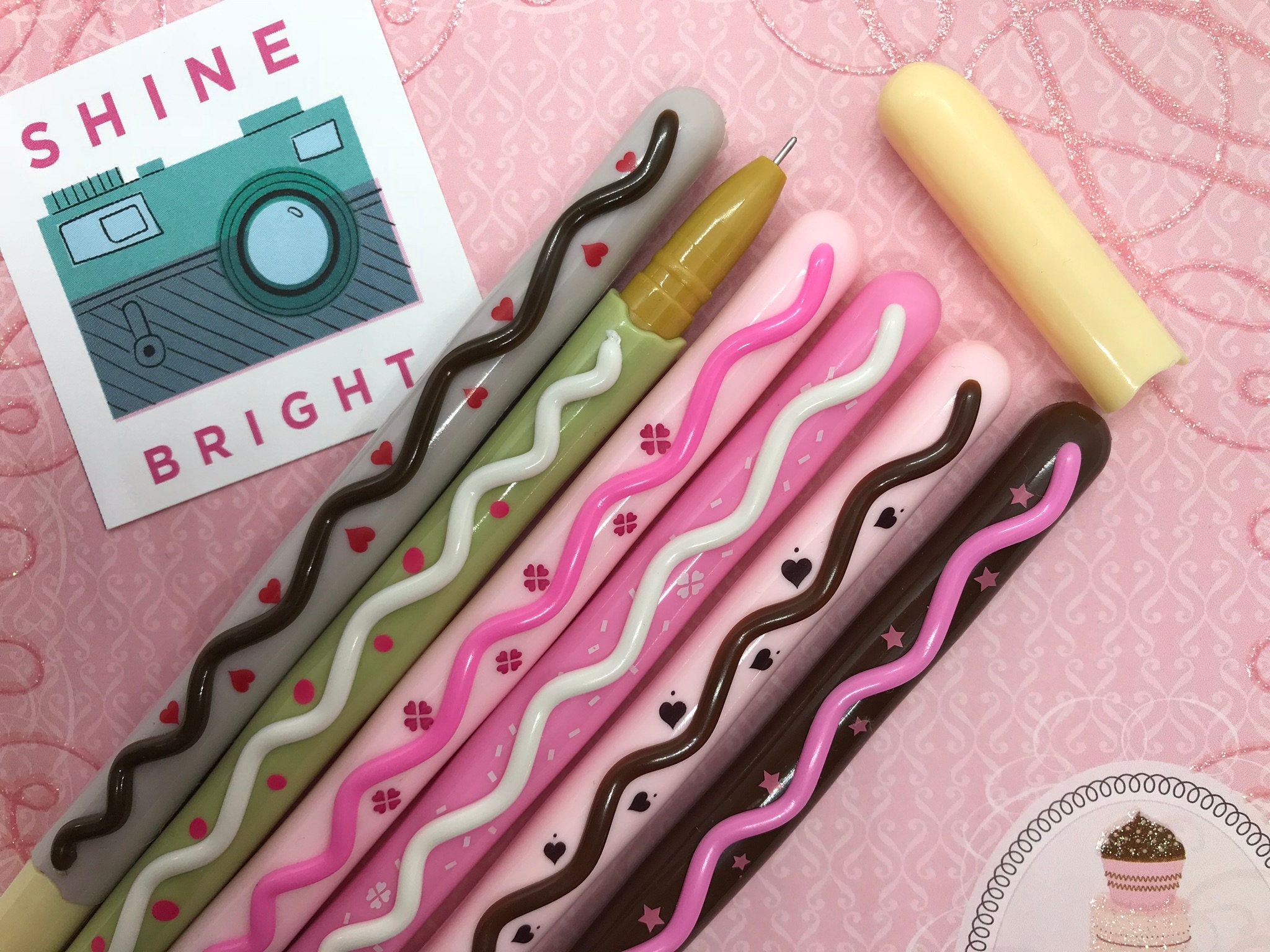 Cream Donut Gel Pen, Doughnut, Cream, Donut, Gel Pens, Pen, Pens ...