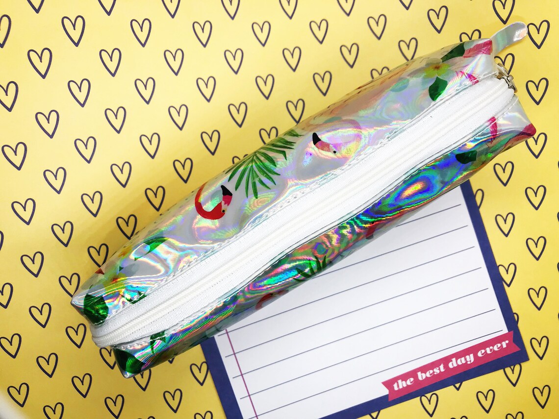 Iridescent Pencil Case Holographic Hologram Shiny - Etsy