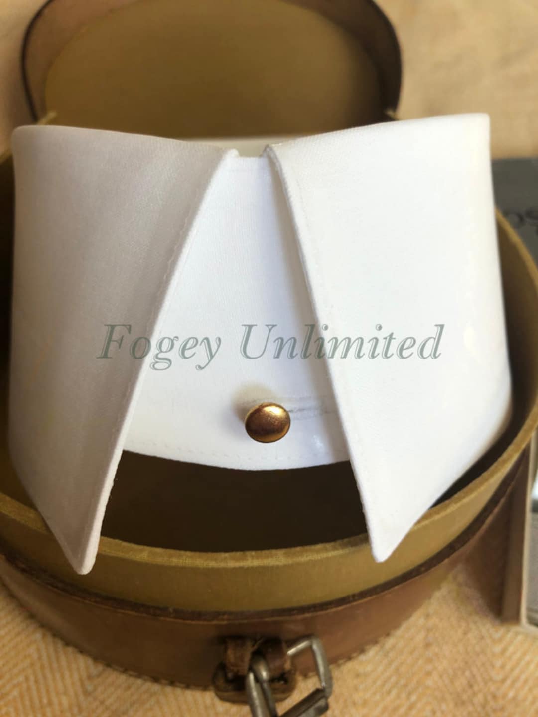 Wellington Edwardian Style Starched Stiff Detachable Shirt Collar ...