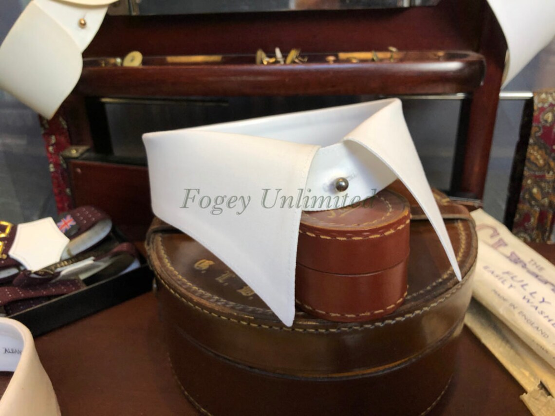 Spearpoint marco Stiff Detachable Starched Collar to Attach - Etsy UK