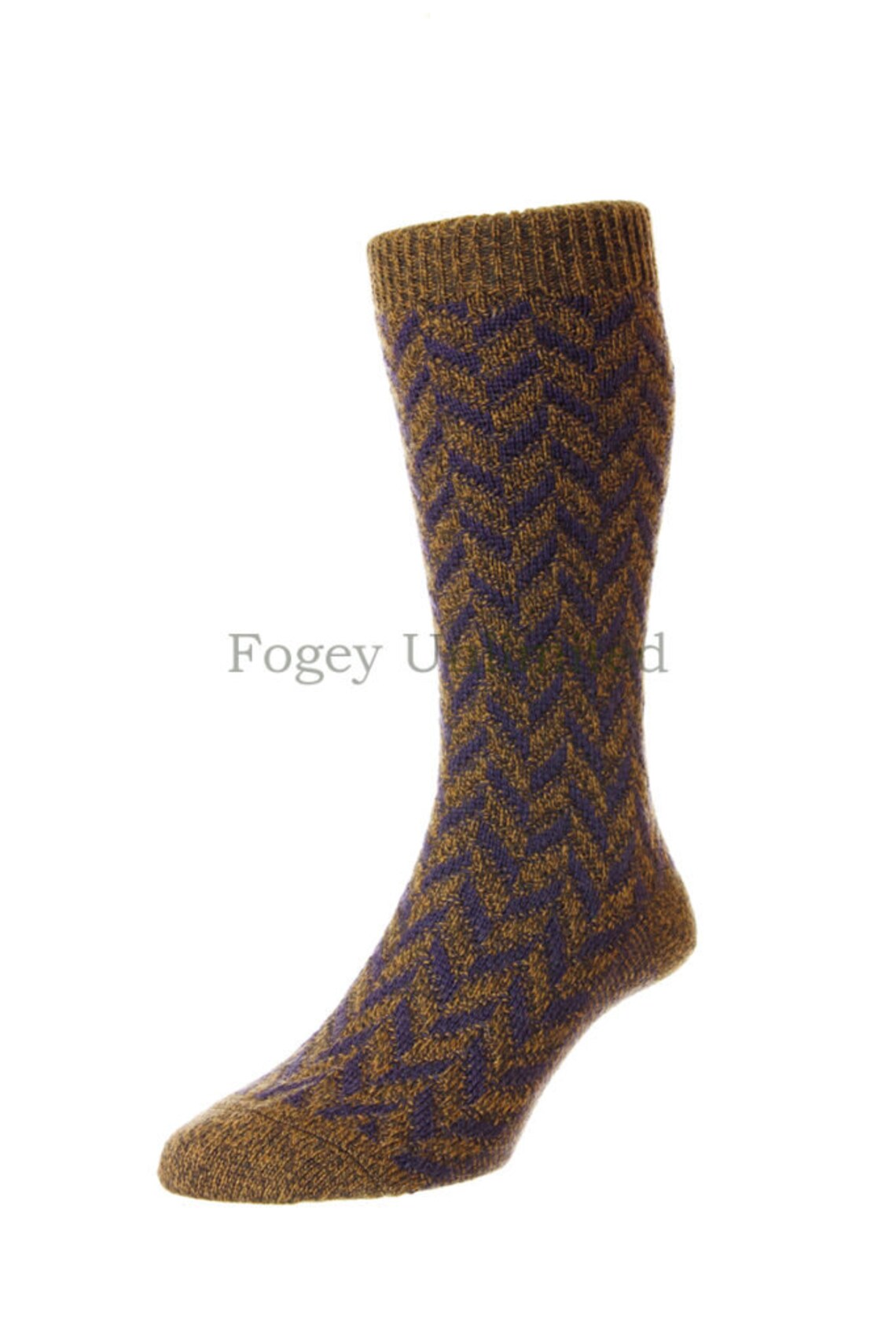 Scott Nichol- Hambledon - Alternative Herringbone - Wool Men's Sock - Etsy