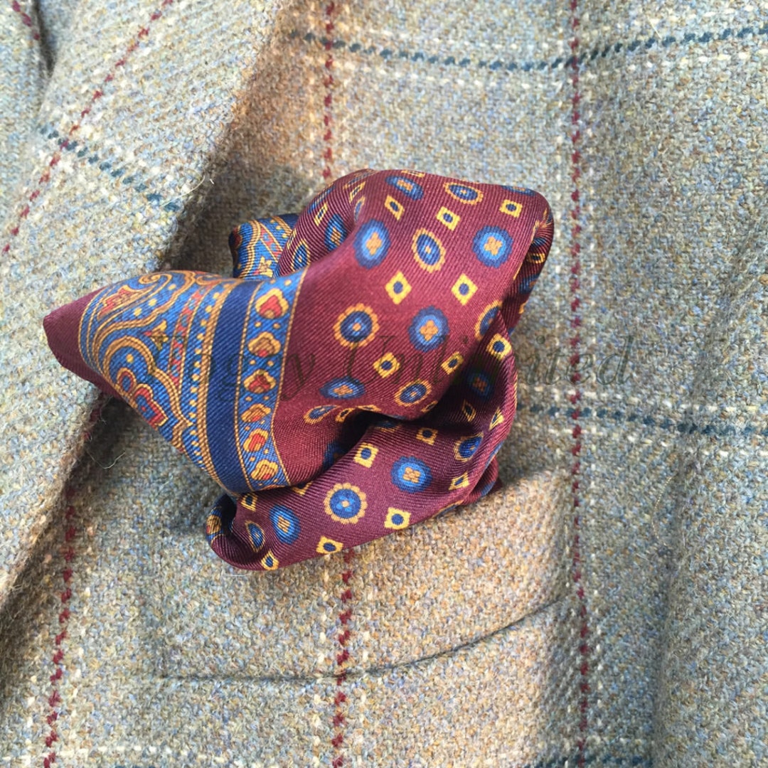 Traditional Silk Gentlemans Handkerchief/pocket Square - Etsy