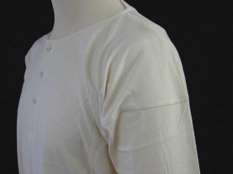 Vintage Pattern Traditional 3 Button Undershirt Short Sleeve or LONG ...