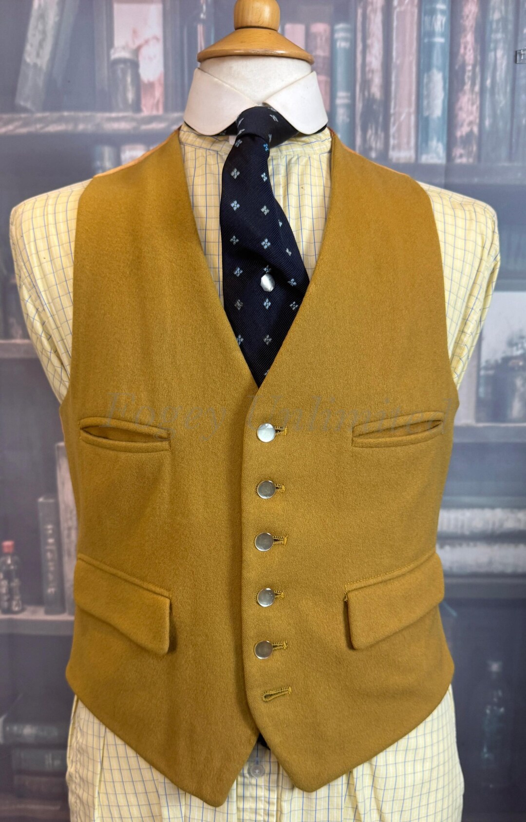 Vintage Mustard Wool Doeskin Waistcoat/vest Chest 38/97cm WCG38 - Etsy