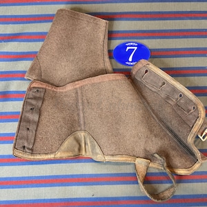 Vintage Gentleman's Felt Spatterdashes (spats) Size Small . (ref:rh7 ...
