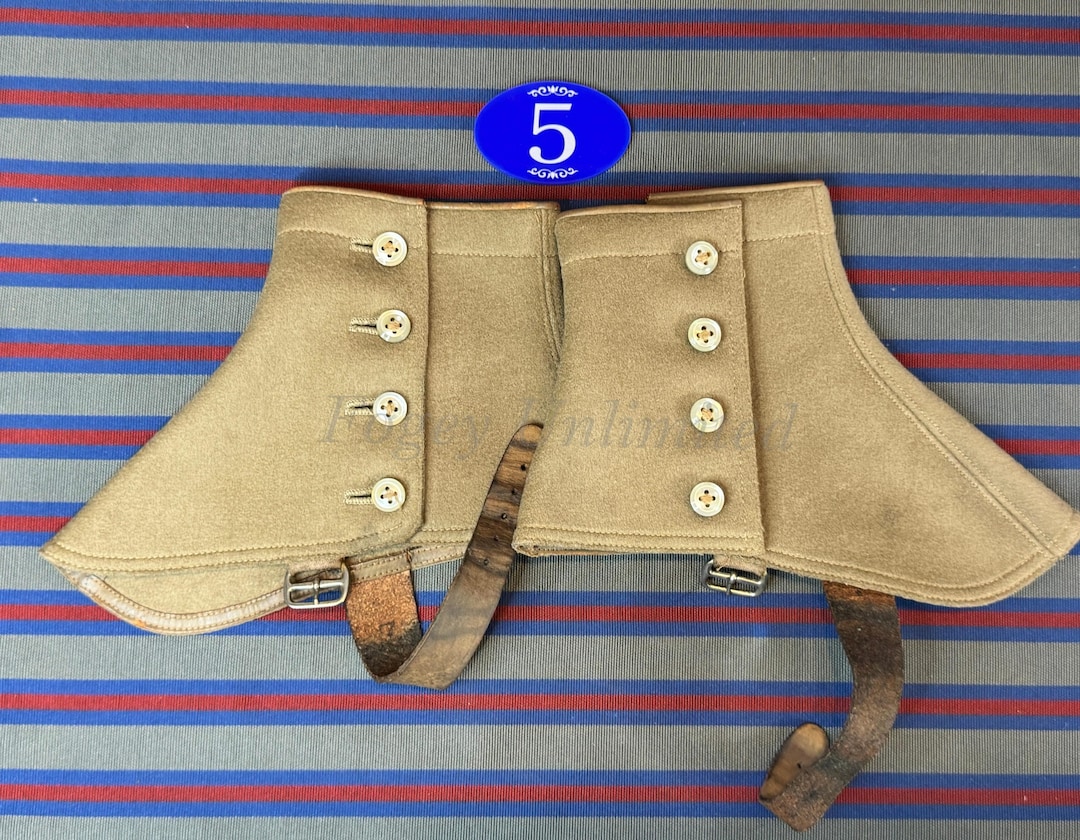 Vintage Gentleman's Felt Spatterdashes spats Size 7 . ref:rh5 - Etsy