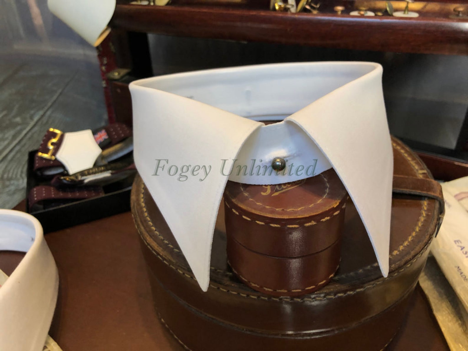 Spearpoint marco Stiff Detachable Starched Collar to Attach - Etsy UK