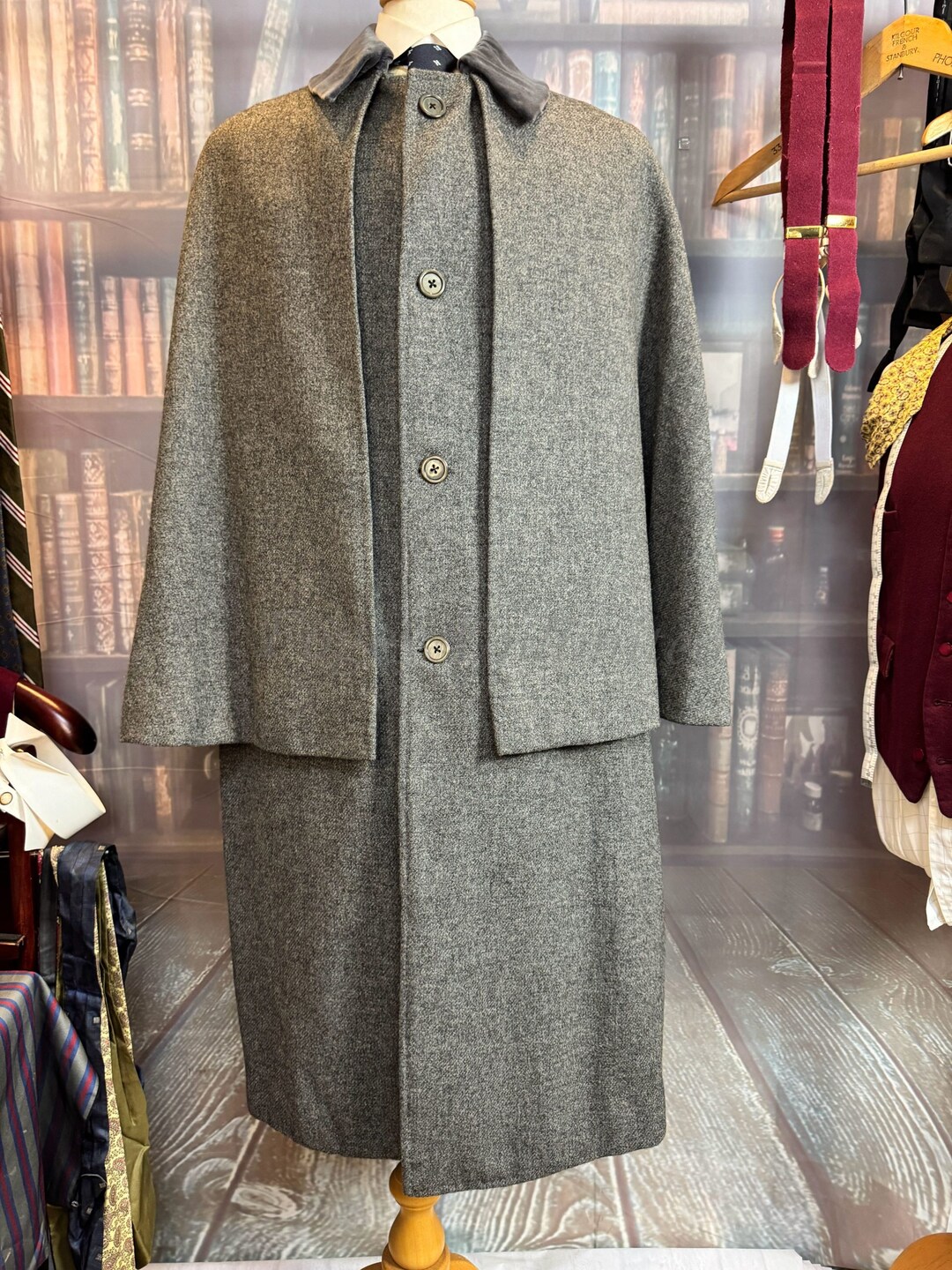Vintage Bespoke Gentleman's Inverness Cape or Ulster Cape by Connock ...