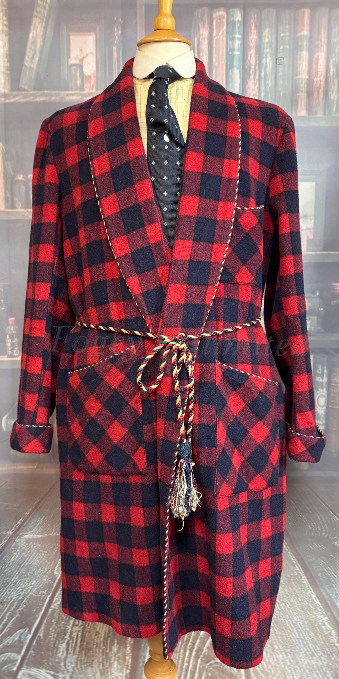 Wonderful Vintage Dressing Gown. Wool Mix. Size Large 40-42chest ref ...