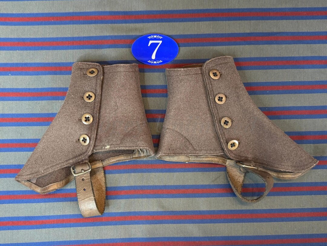 Vintage Gentleman's Felt Spatterdashes (spats) Size Small . (ref:rh7 ...