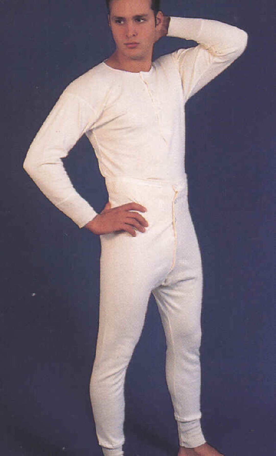Traditional Long Johns With Yoke/button Front and Brace Tapes - Etsy