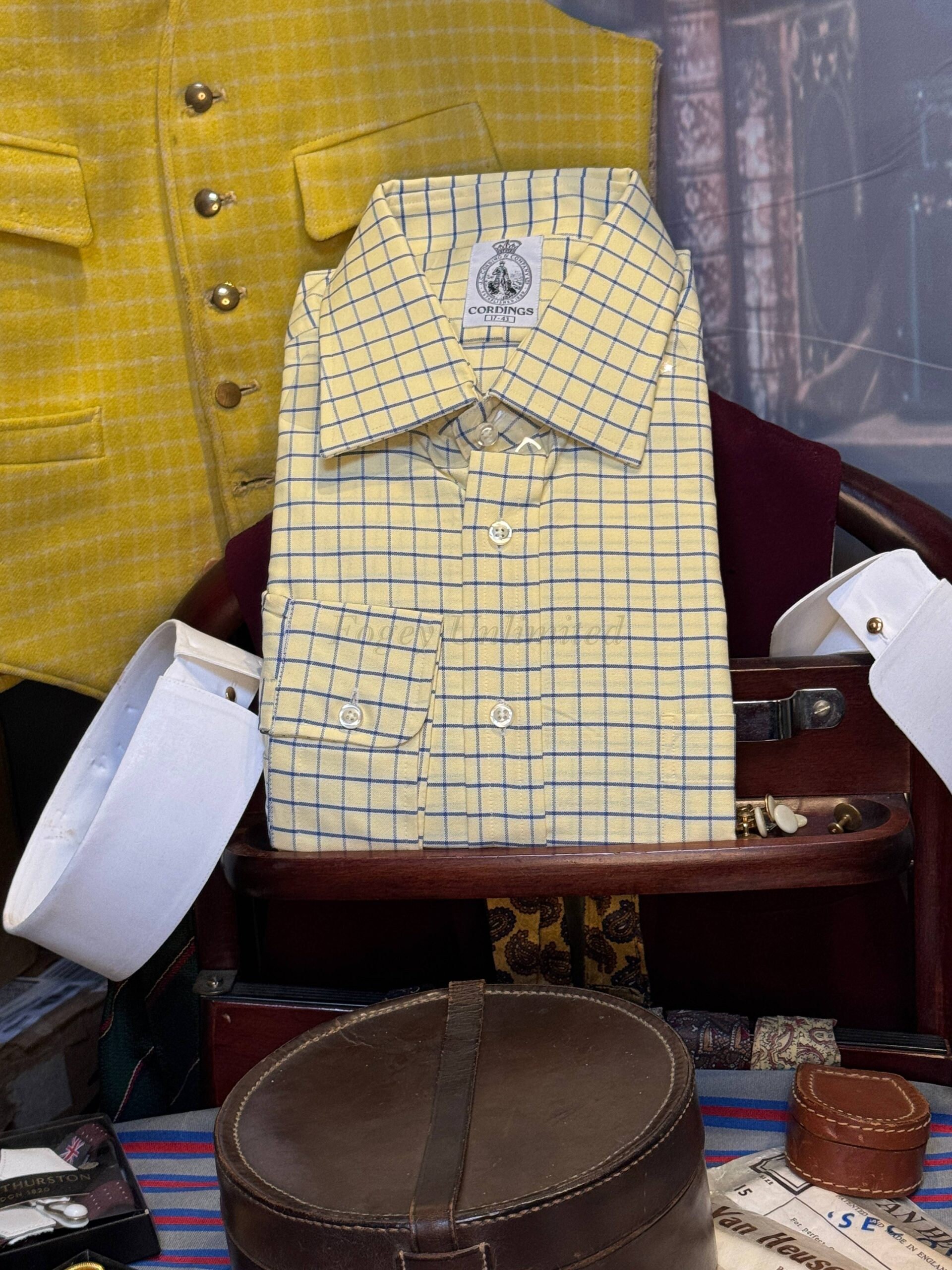 Cordings of Piccadilly Tattersall Check Shirt. Neck 17"/43cm. NWT - Etsy UK