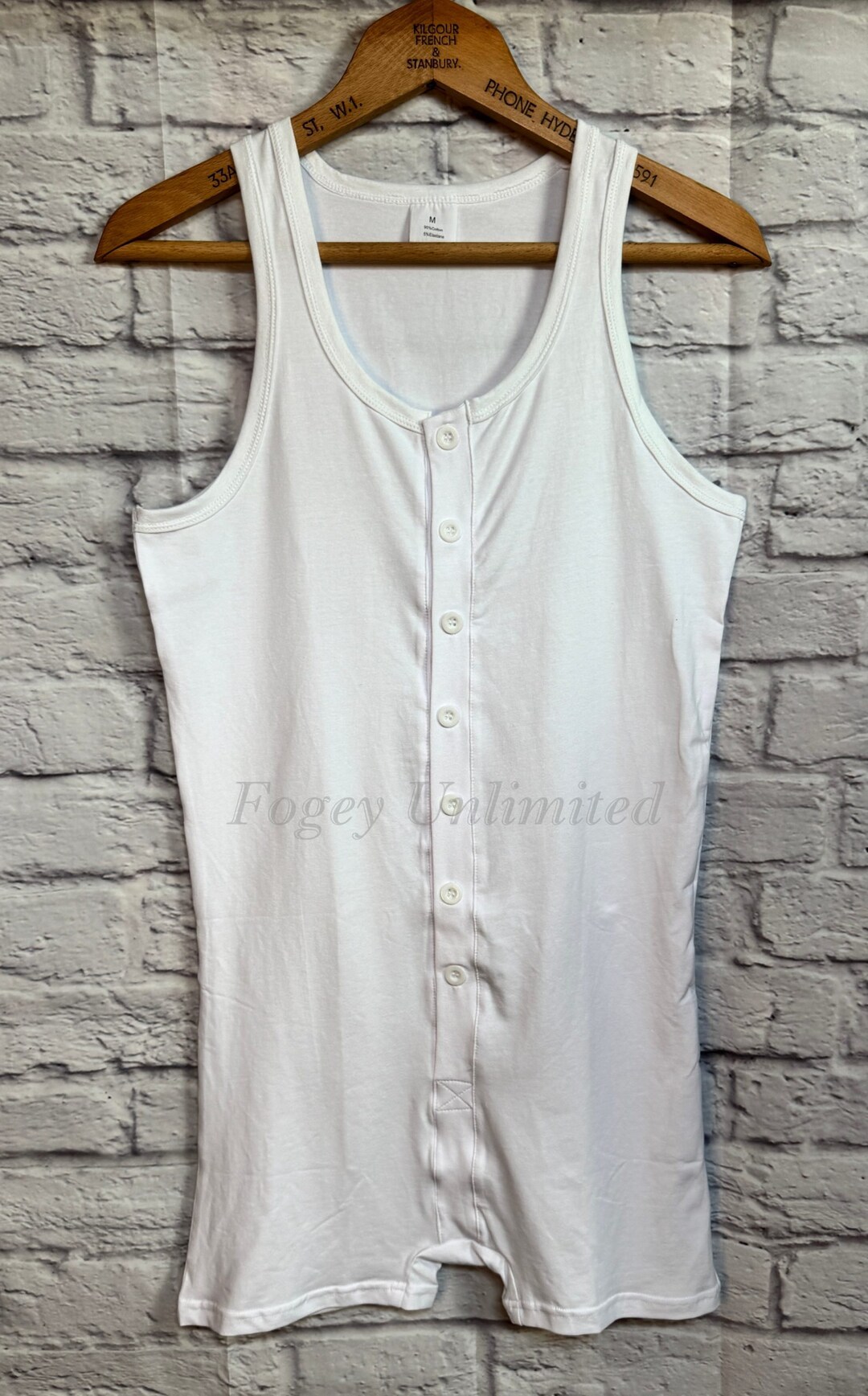 Vintage Style Athletic "summer" Union Suit. Lightweight Cotton in White ...