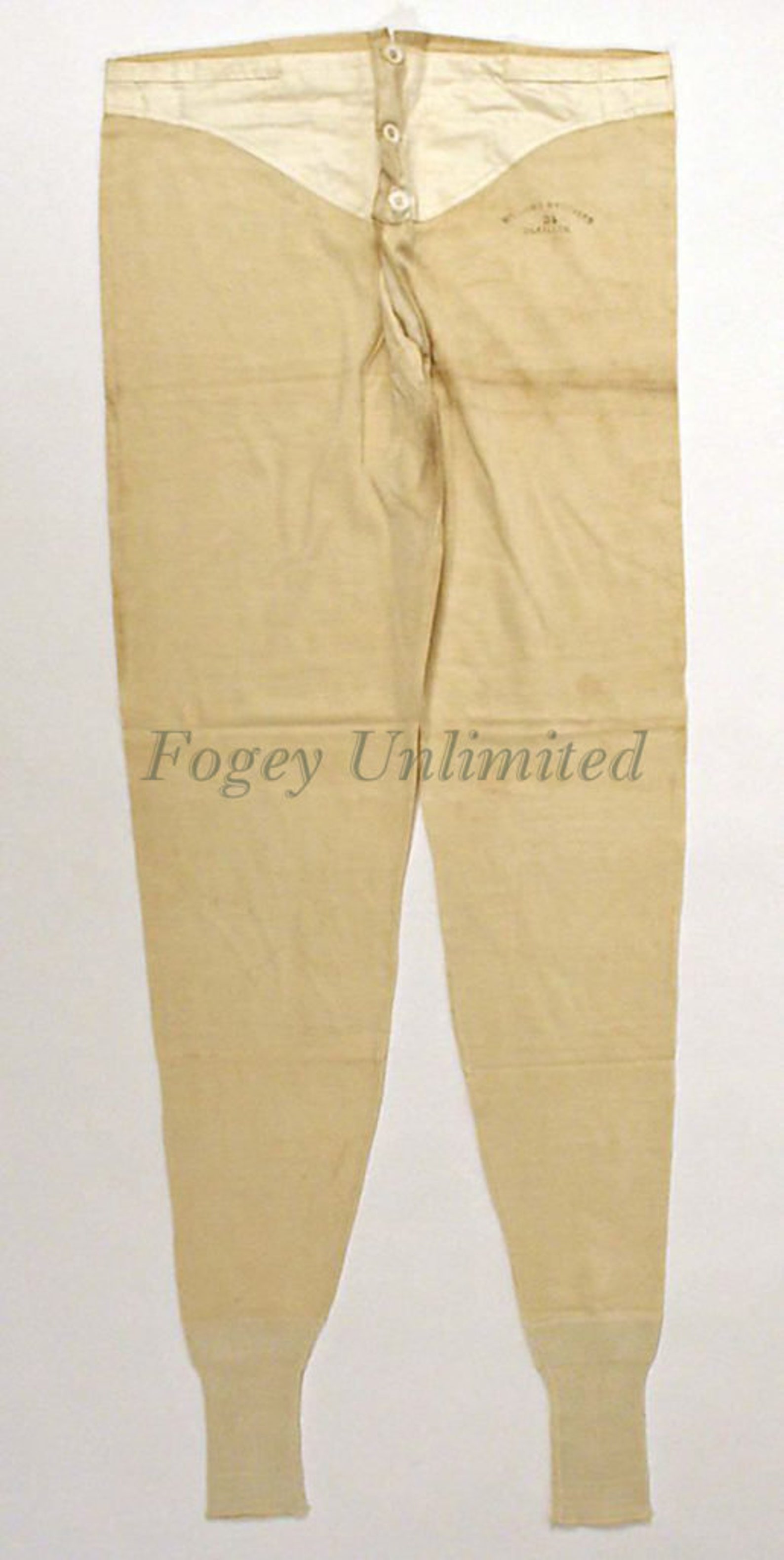 Traditional Long Johns With Yoke/button Front and Brace Tapes | Etsy