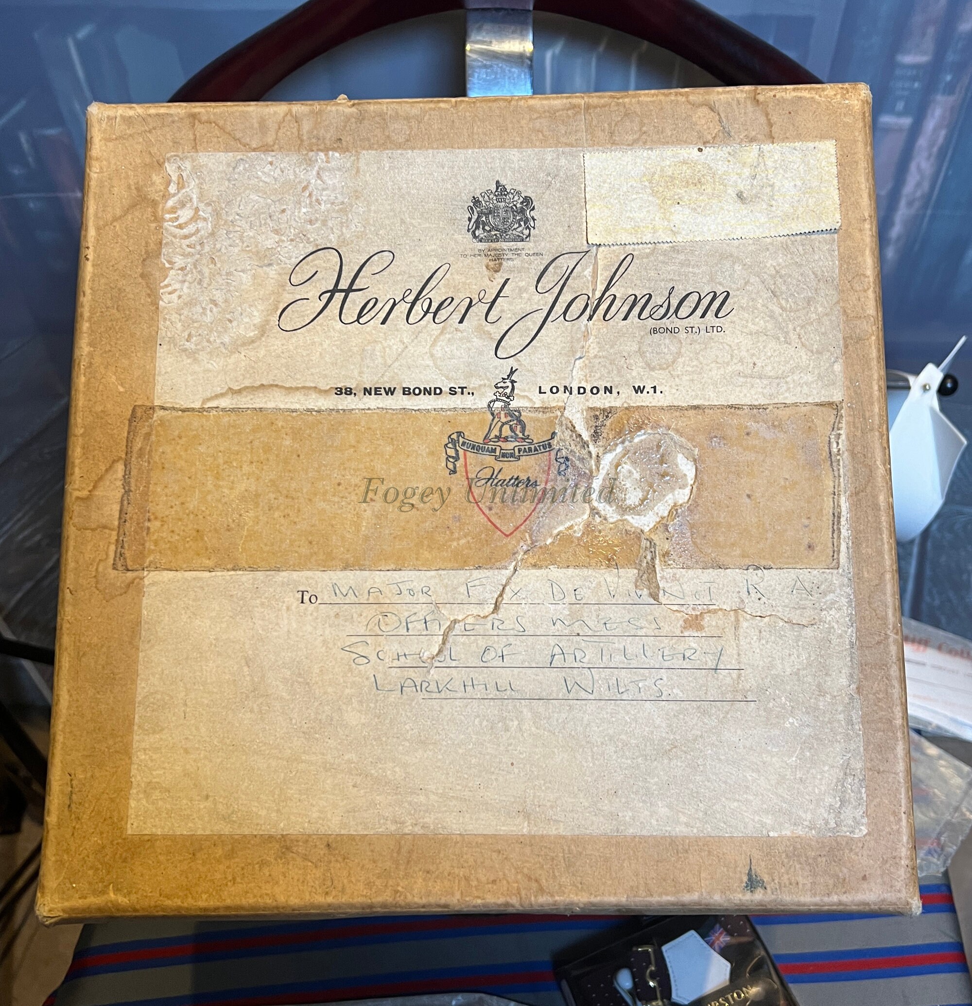Vintage Herbert Johnson Bowler Hat Size 6 3/4" With Box (HJYP) - Etsy
