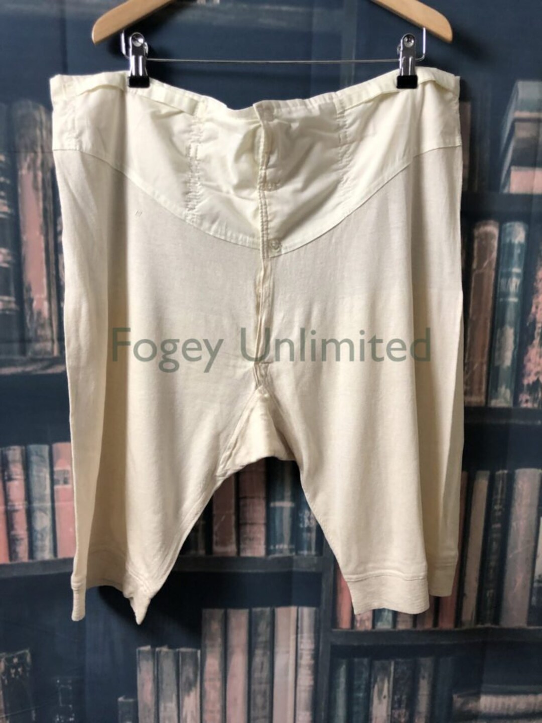 Vintage Button Front Yoke Front Trunks Drawers Underwear With Brace ...