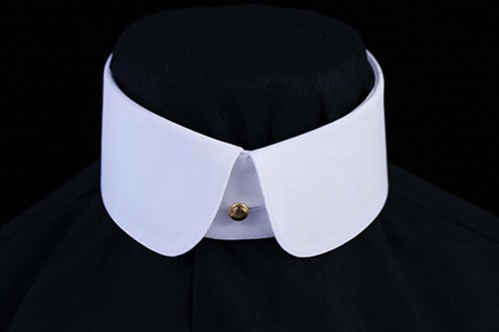 Double Rounded Starched Stiff Detachable Shirt Collar for Your - Etsy UK