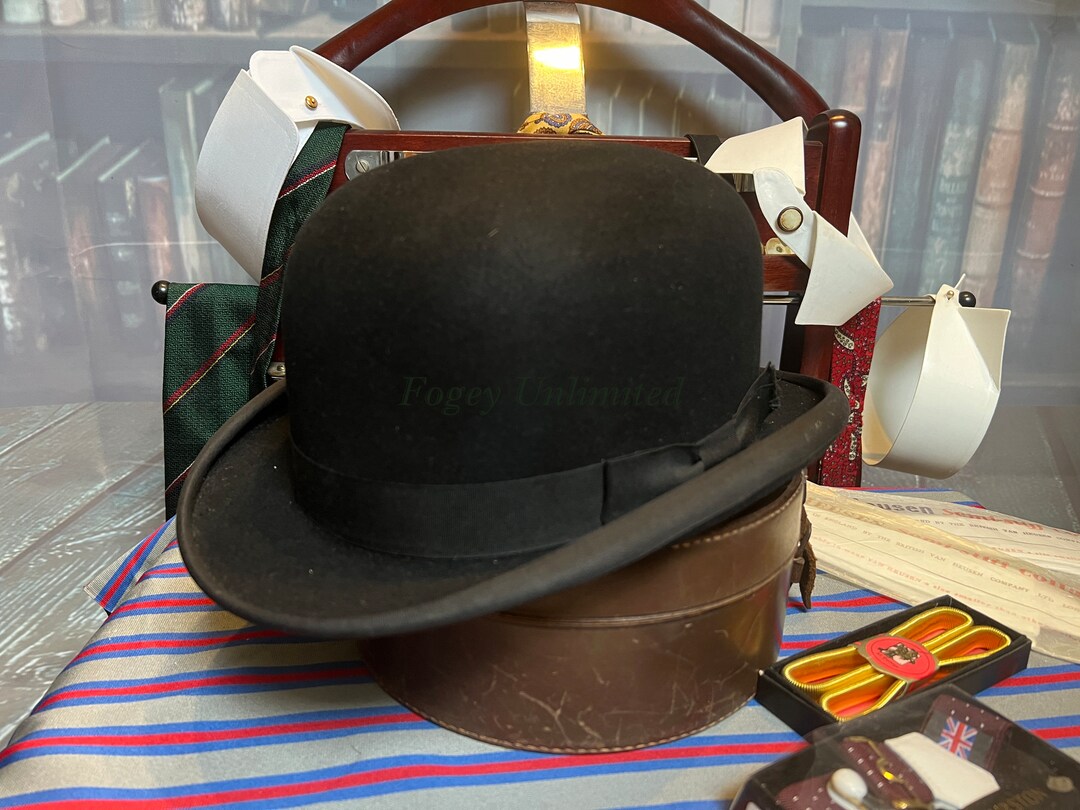 Vintage Dunn & Co Black Bowler/derby/coke Hat Size 71/8 (DNPF) - Etsy
