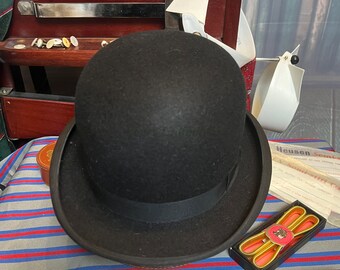 Vintage Herbert Johnson Bowler Hat Size 6 3/4 Vintage Herbert Johnson Bowler Hat Size 6 3/4