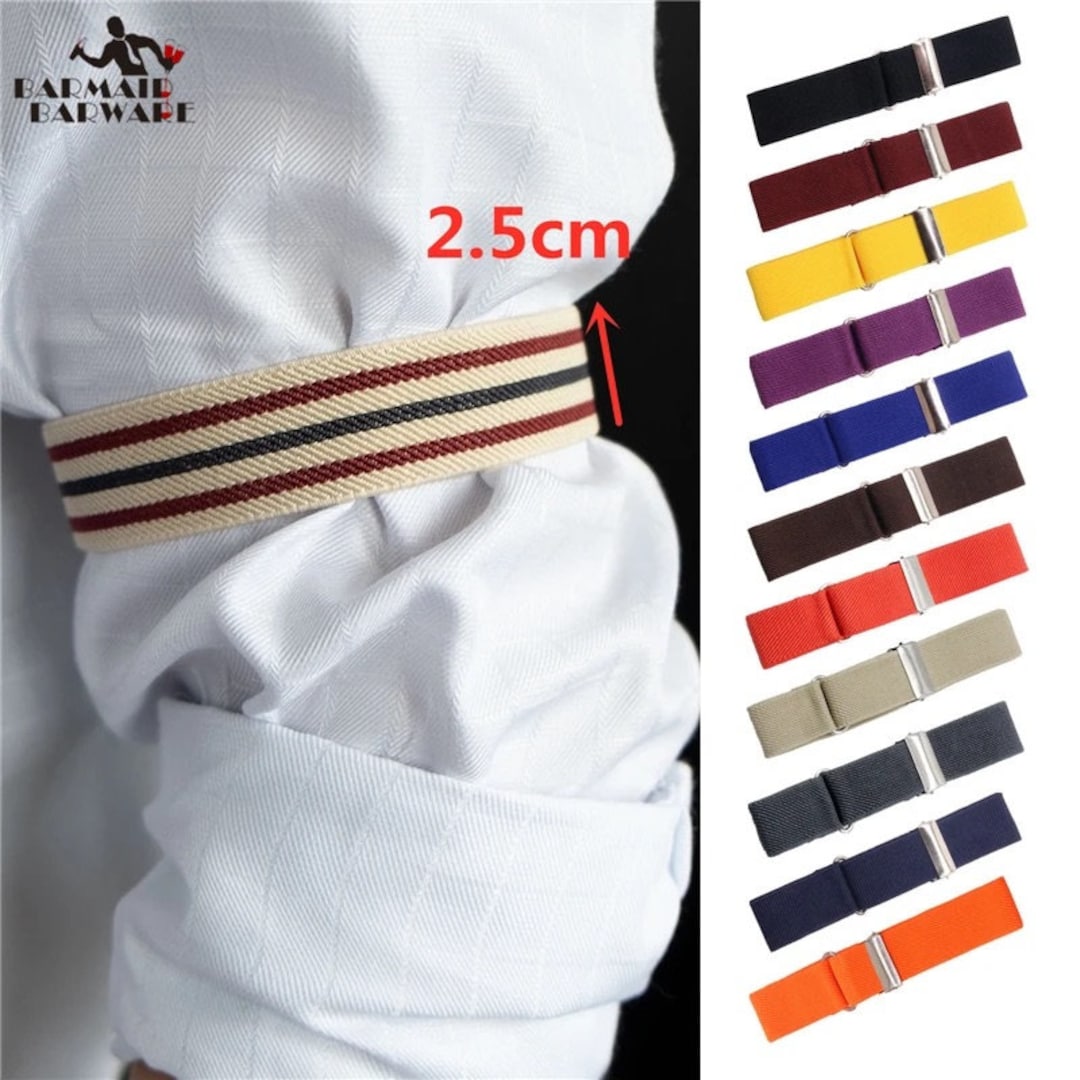 Wider Style Adjustable Elastic ARMBANDS / Sleeve Garters for Your Shirt ...