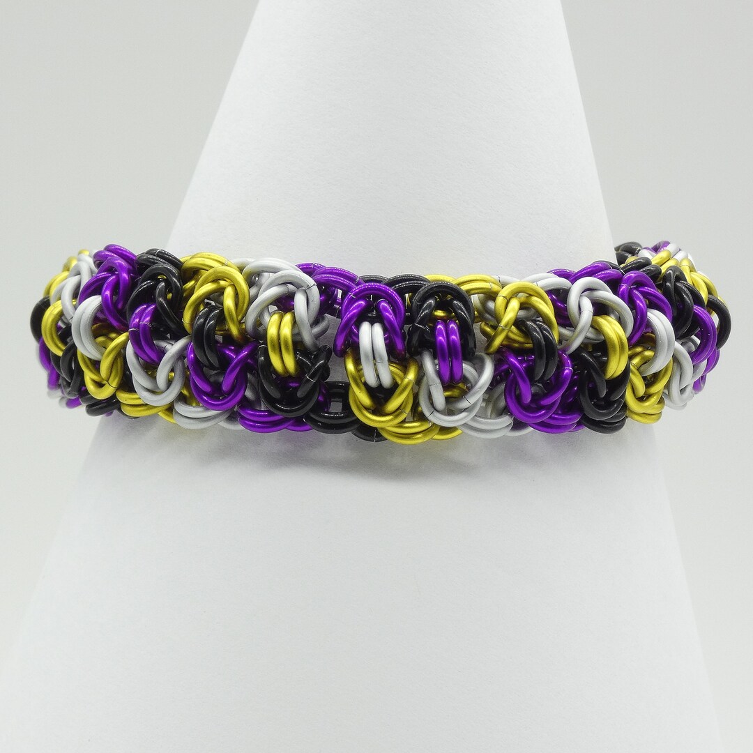 Byzantine Ladder, Non Binary, Pride, Chain Mail, Chainmail, Chainmaille ...