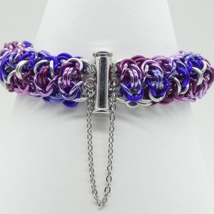 Byzantine Ladder, Chain Mail, Chainmail, Chainmaille, Cuff, Purple ...