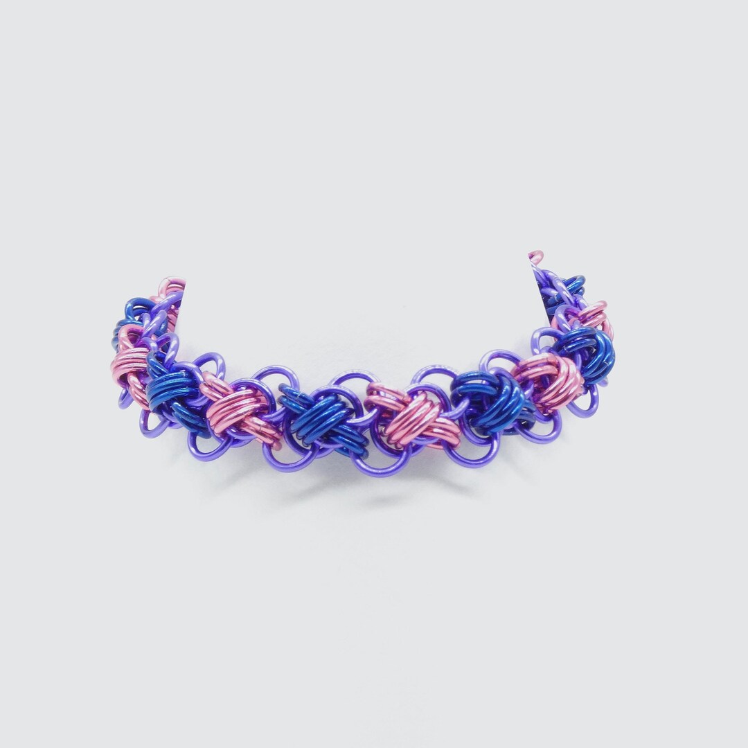 Dancing Dolphin, Bisexual, Pride, Chain Mail, Chainmail, Chainmaille ...
