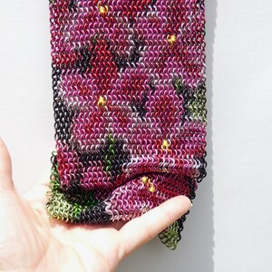 Violets, Tapestry, Chain Mail, Chainmail, Chainmaille, Wall Art ...