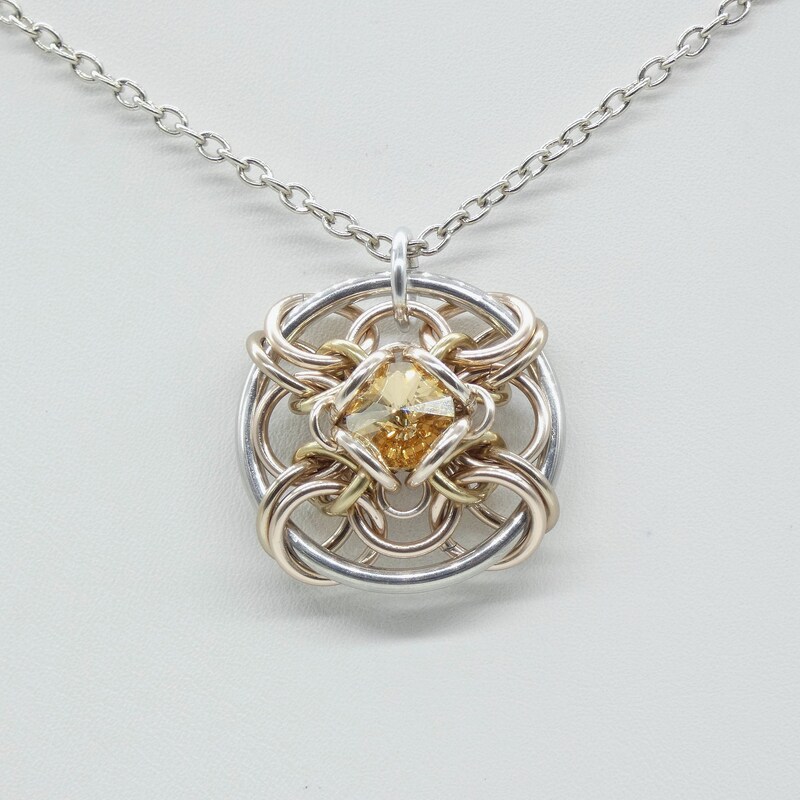 Chainmaille Pendant - Etsy