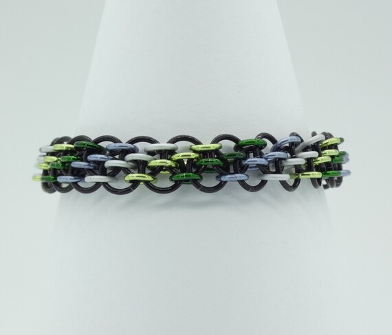 Dragon Steps Aromantic Pride Chain Mail Chainmaille | Etsy