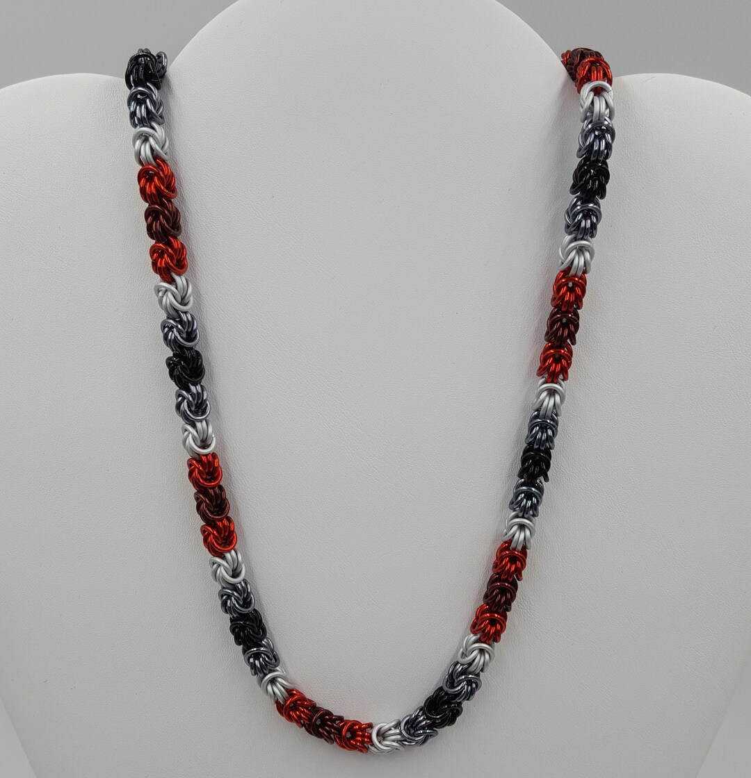 Rosetta Necklace Chain Mail Chainmail Chainmaille - Etsy