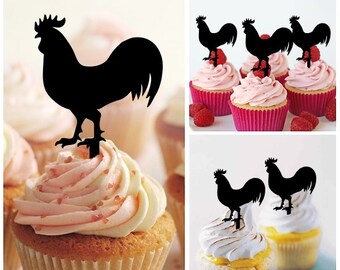 Rooster cake topper | Etsy