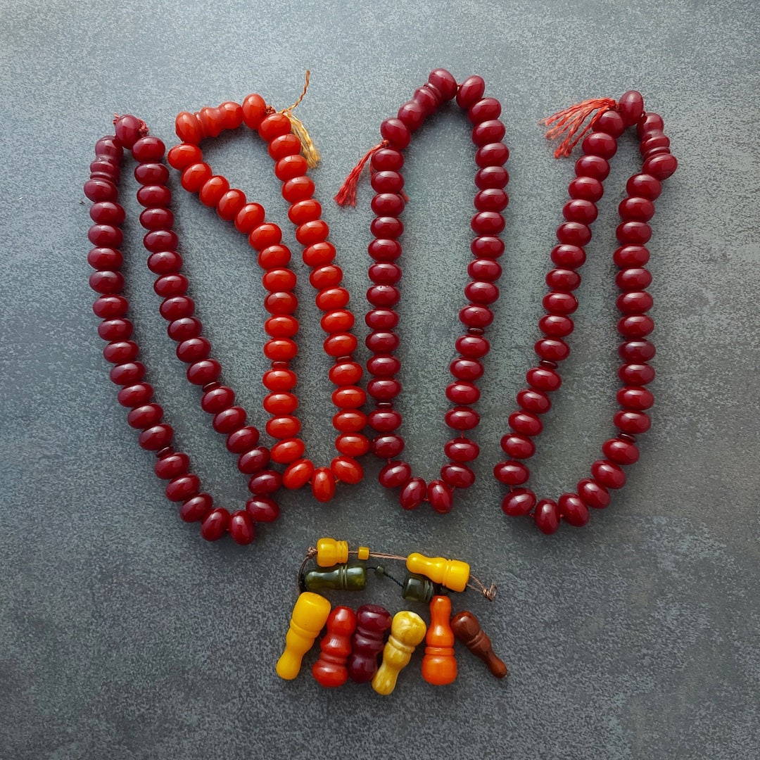 33 Beads DIY Prayer Tesbih Gebetskette Tasbeeh Misbaha Rosary Islamic ...