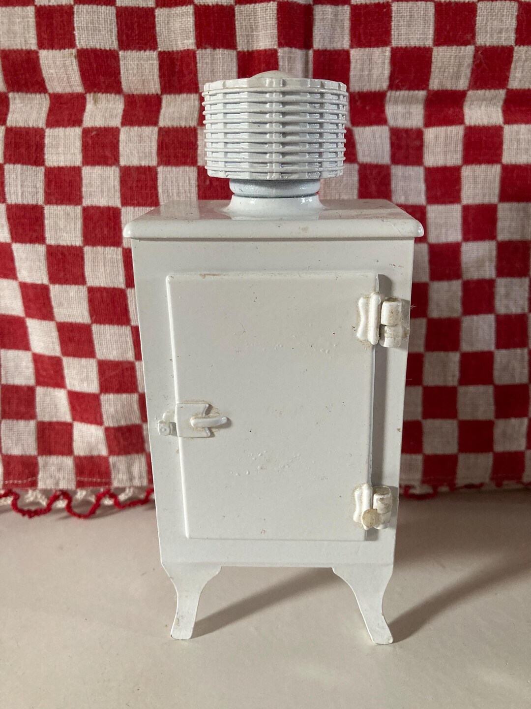 1920 Style Cast Iron American Monitor Fridge. Working Door and ...