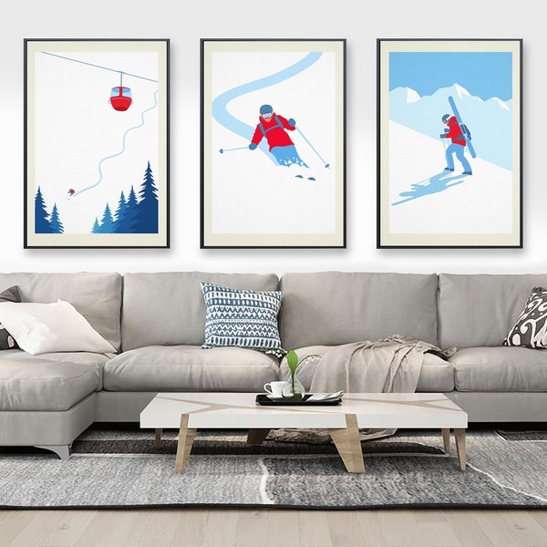 Ski Poster - Etsy