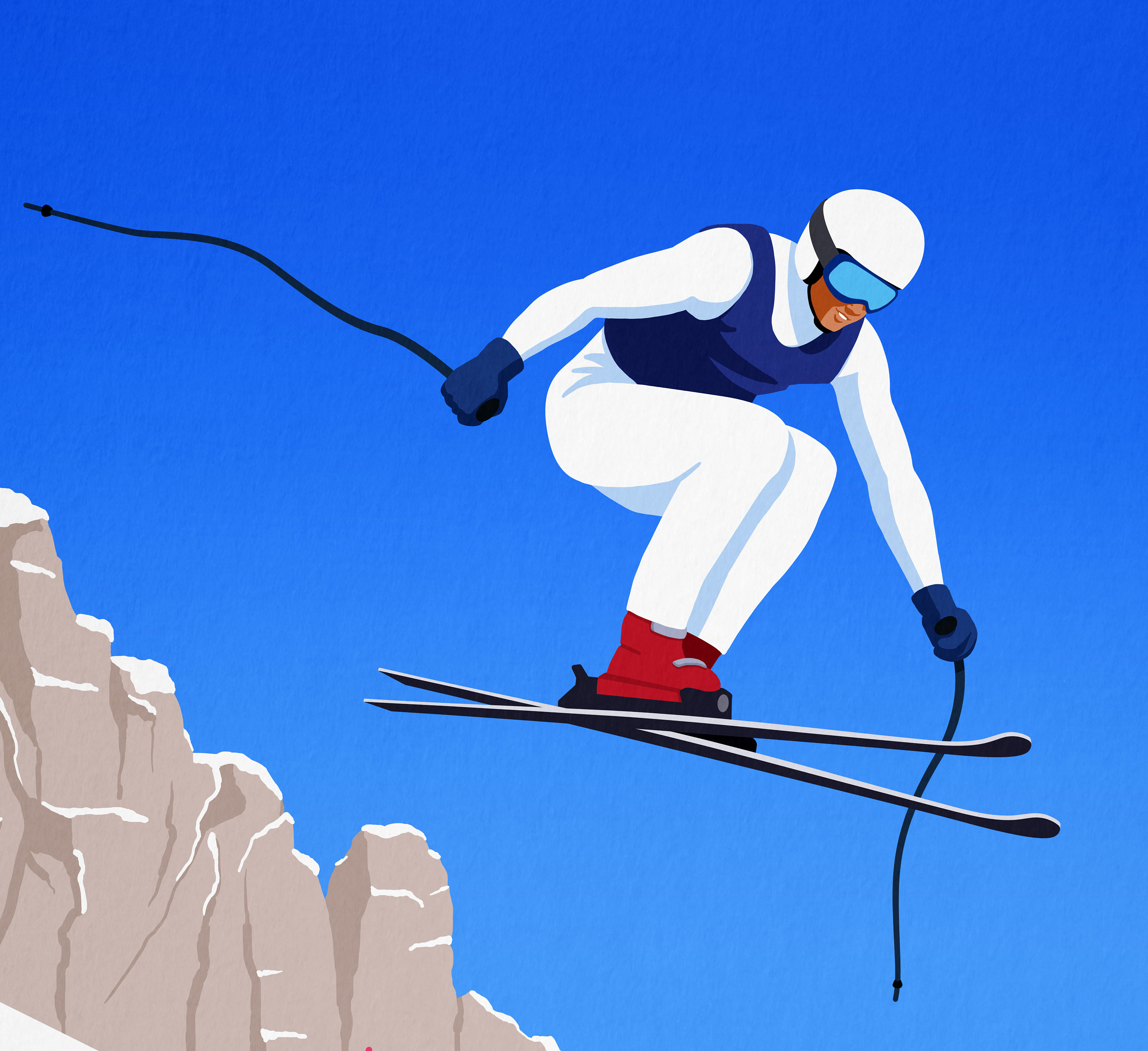 Val Gardena Ski Race Poster | Etsy