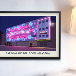 Barrowland Ballroom Venue Poster, Nightclub Poster, Nightclub Prints ...