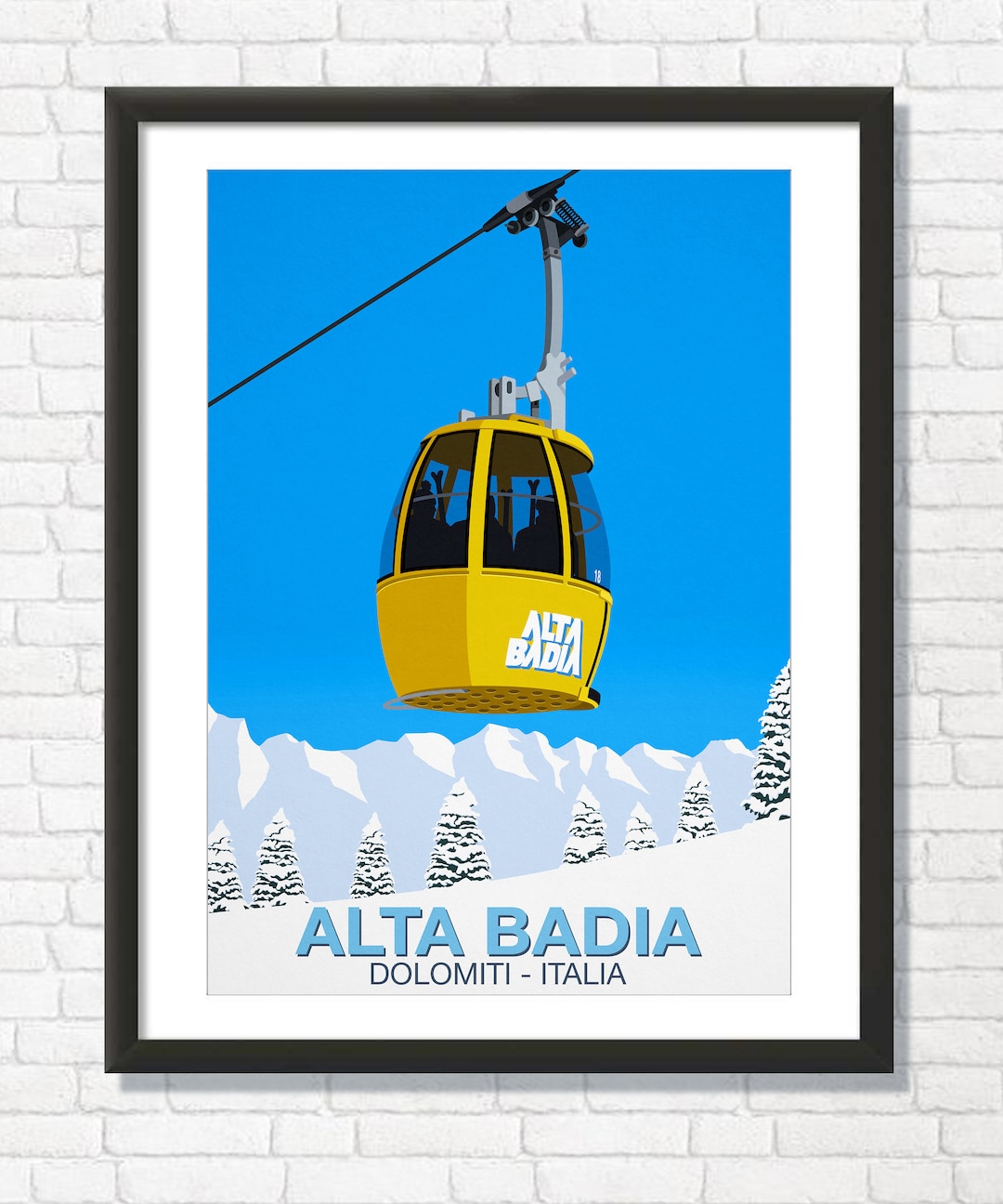 Alta Badia Ski Resort Poster Ski Resort Poster Ski Print - Etsy