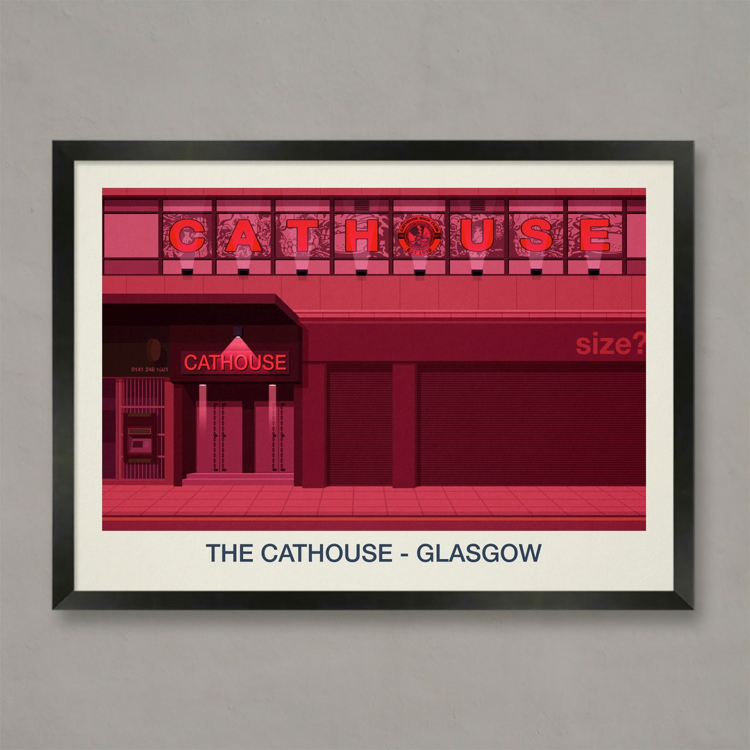 The Cathouse Venue Poster: Glasgow Rock Club Art Print - Etsy