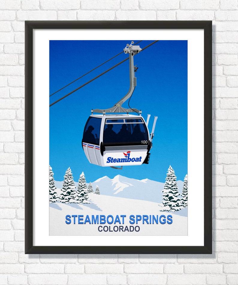 Steamboat Ski Resort Colorado Poster - Etsy
