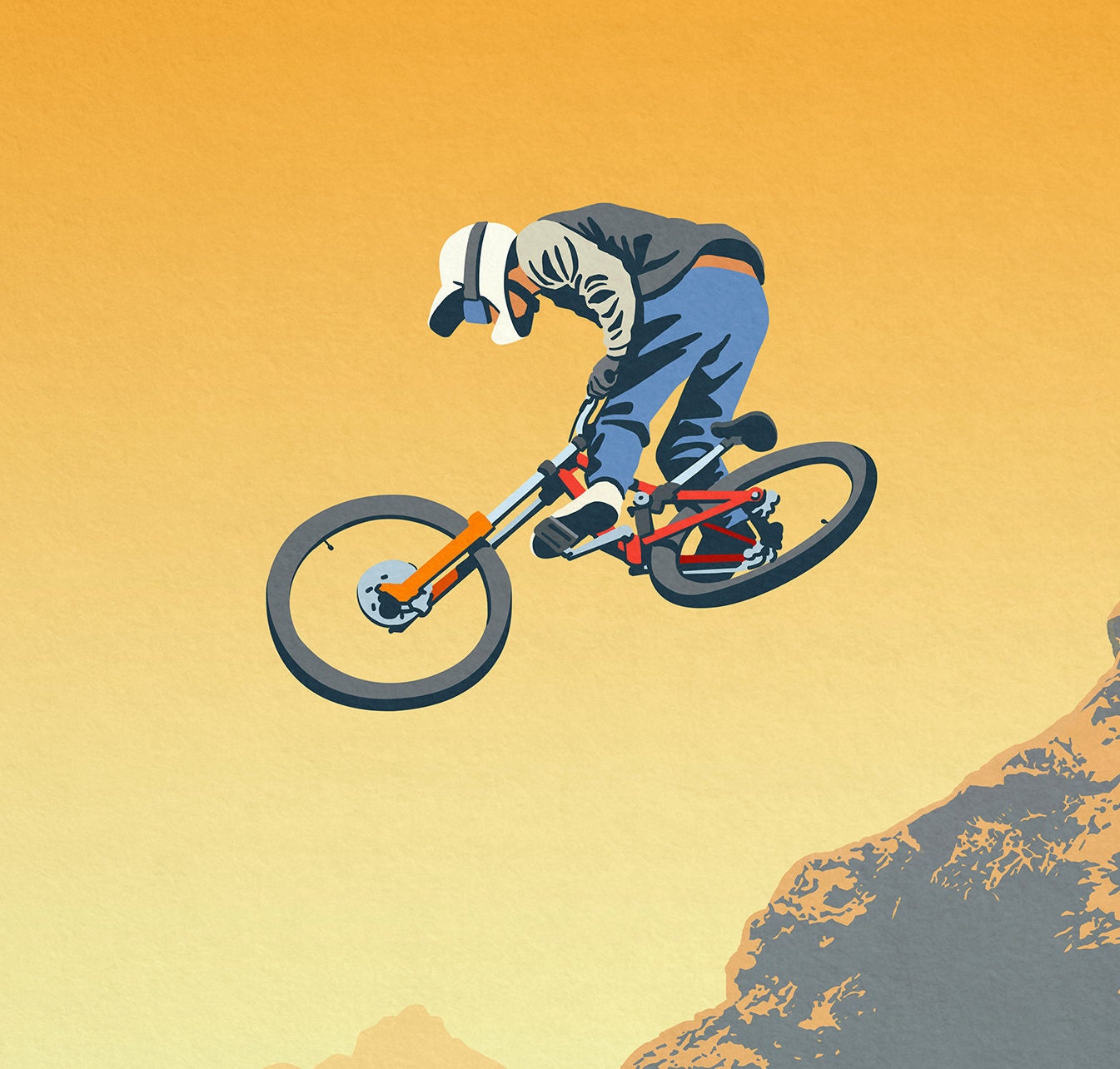 Slickrock Trail Mountain Bike Poster - Etsy