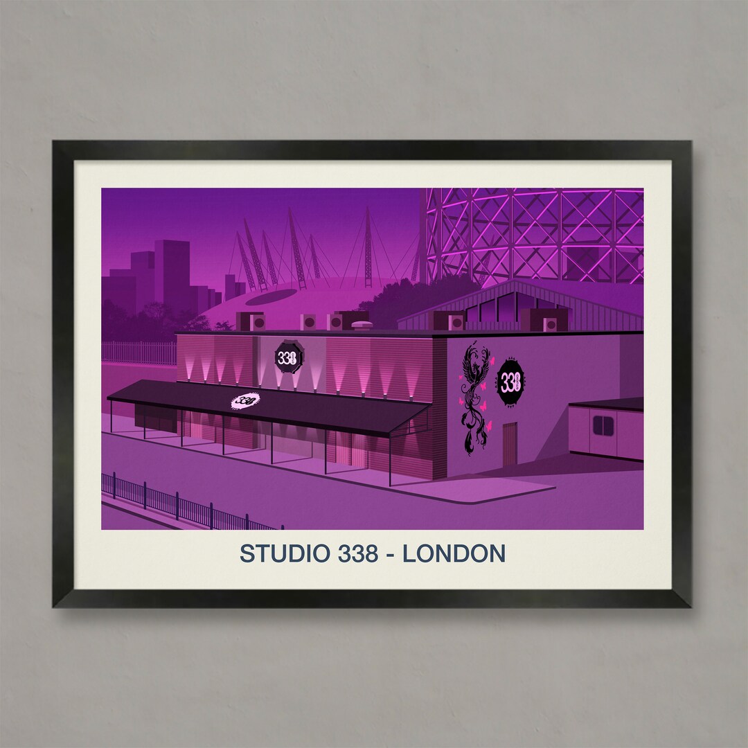 Studio 338 London Nightclub Poster: Electronic Music Venue Print - Etsy