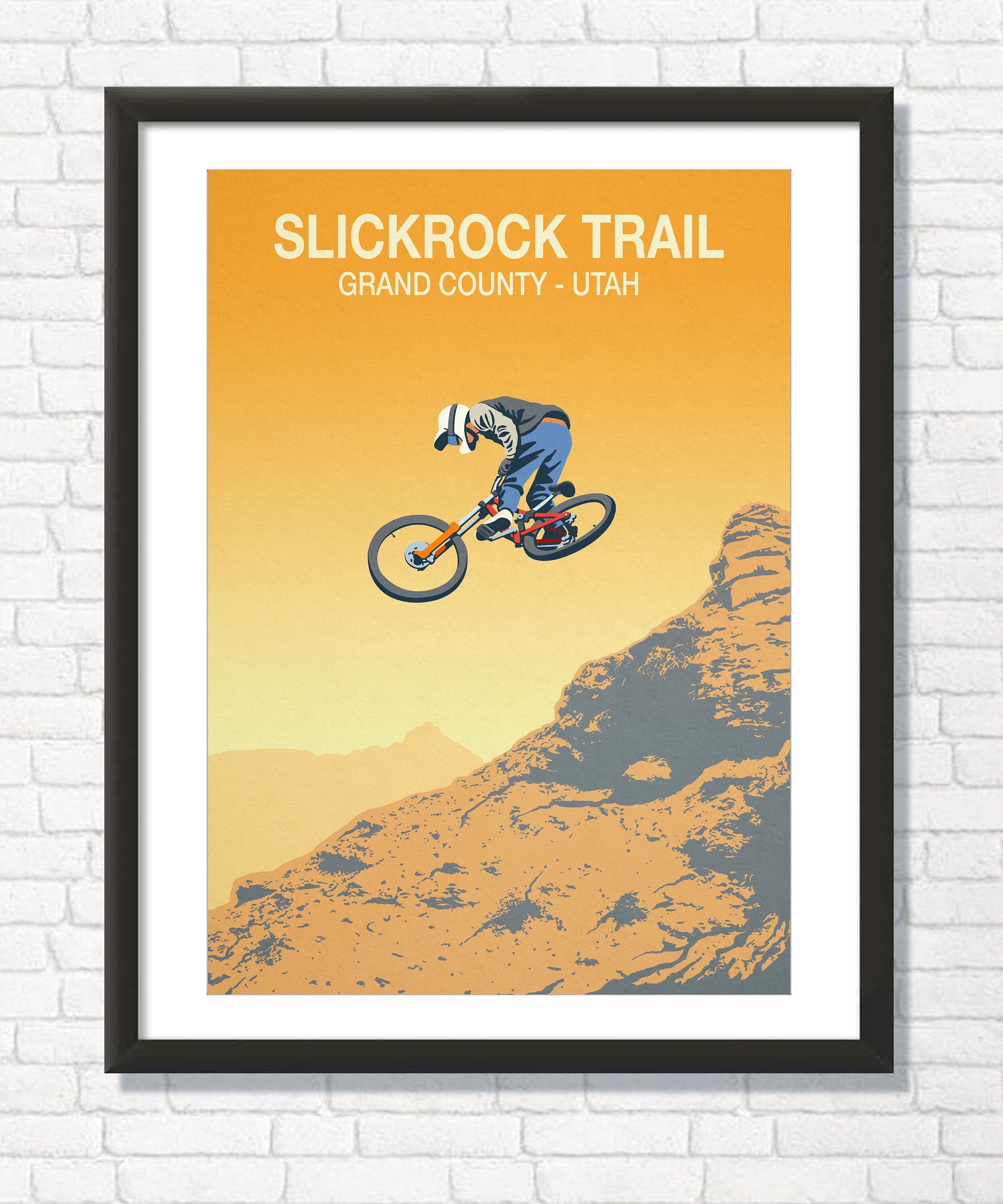 Slickrock Trail Mountain Bike Poster - Etsy