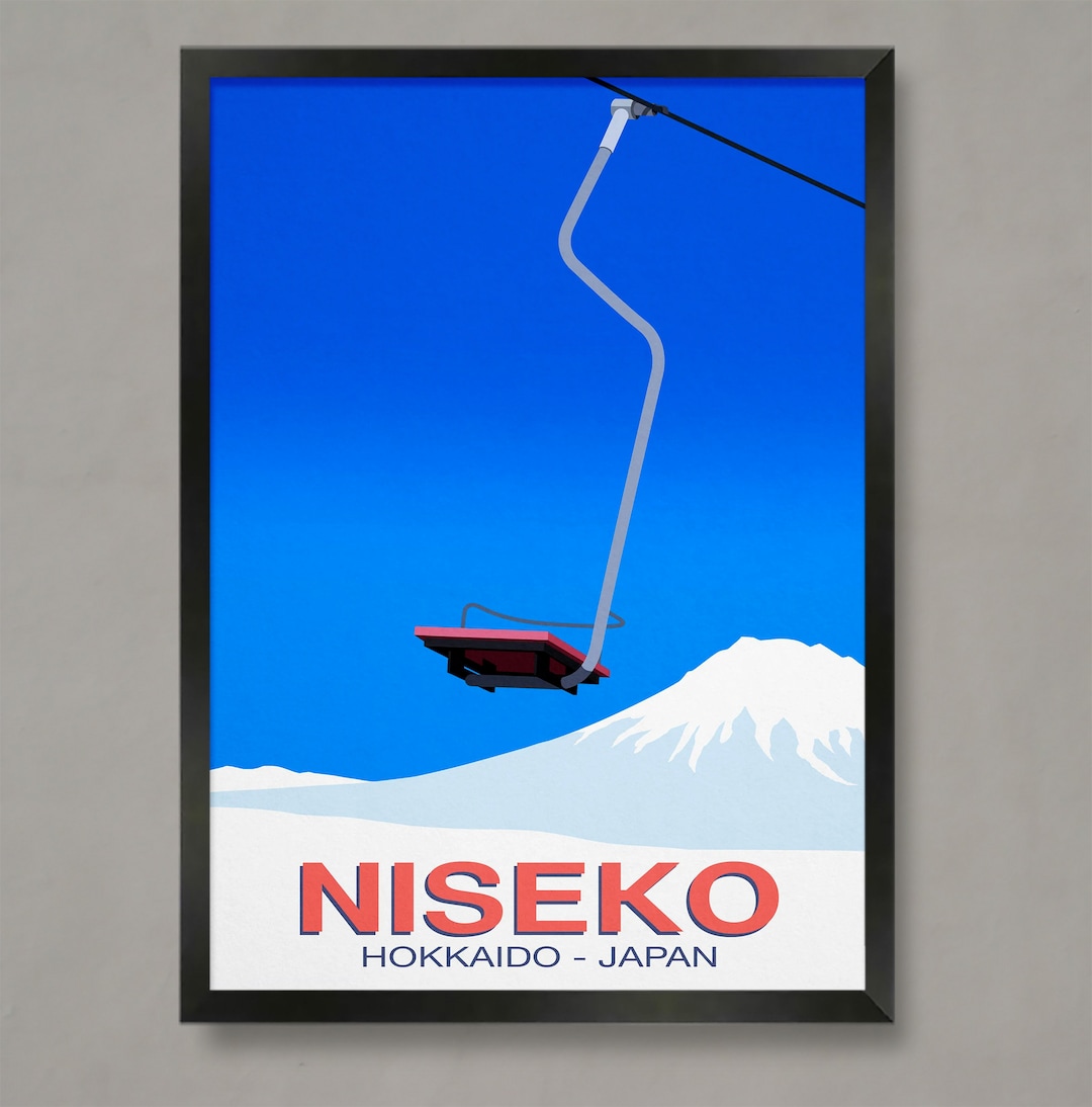 Niseko Ski Resort Poster: Vintage Travel Print - Etsy