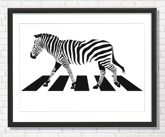 Zebra Crossing Print - Etsy